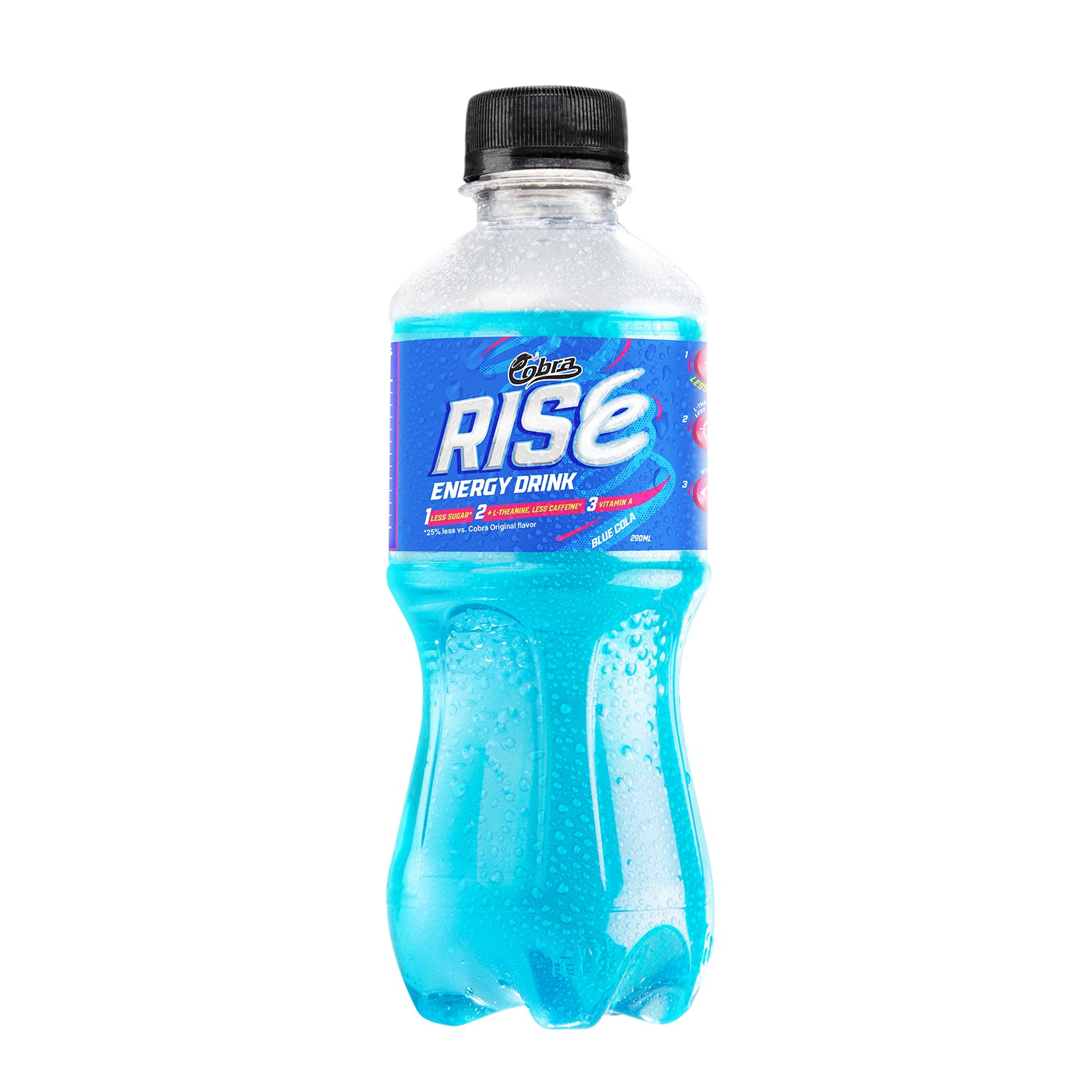 Cobra Rise Blue Cola 290ml (12 bottles x P20 btl)