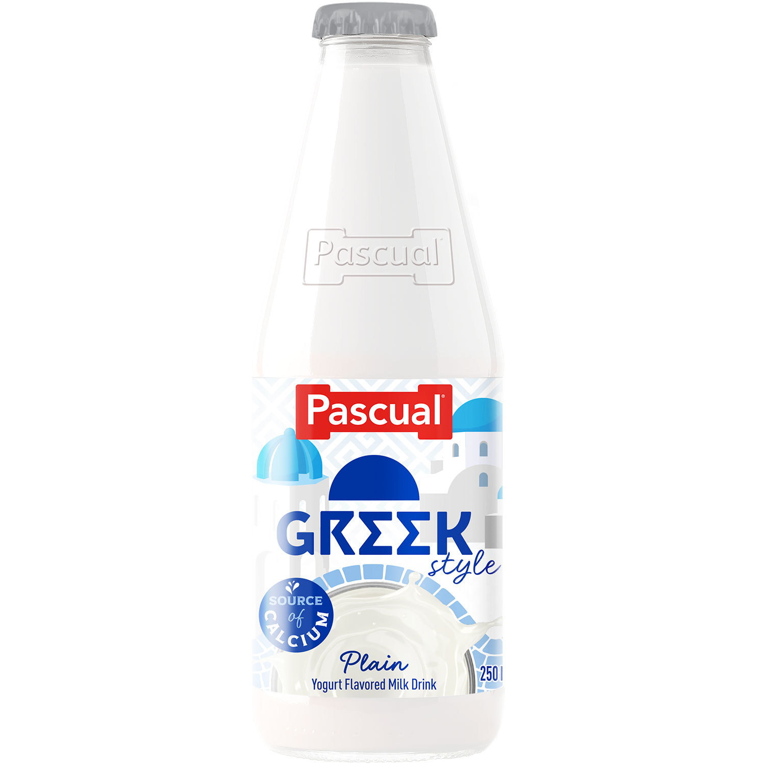 Pascual Greek Style Plain Yogurt Drink 250ml (24 bottles x P43/btl)