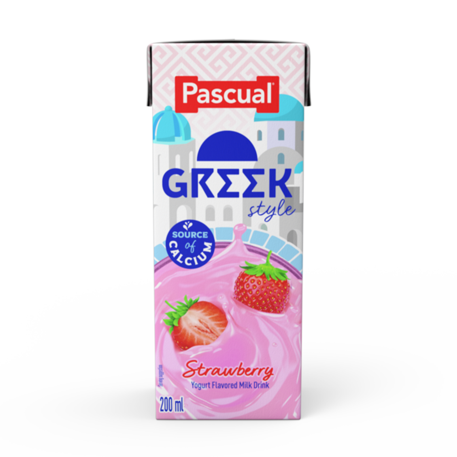 Pascual Greek Style Strawberry Yogurt Drink 200ml (36 packs x P28/pack