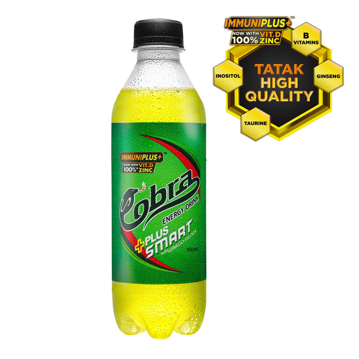 Cobra Energy Drink - Plus Smart with Immuniplus+ 350ml (24 bottles x P