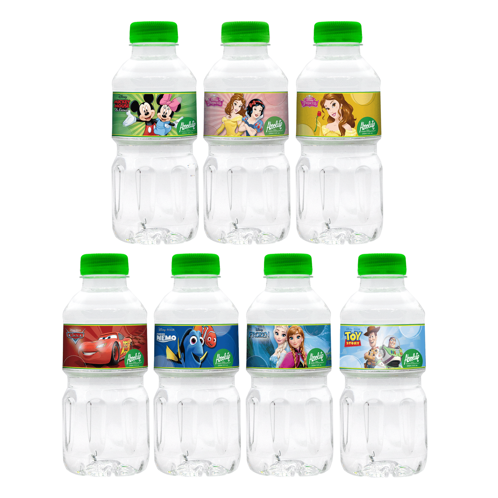Absolute Distilled Drinking Water - Disney 250ml (35 bottles x P9.50/b