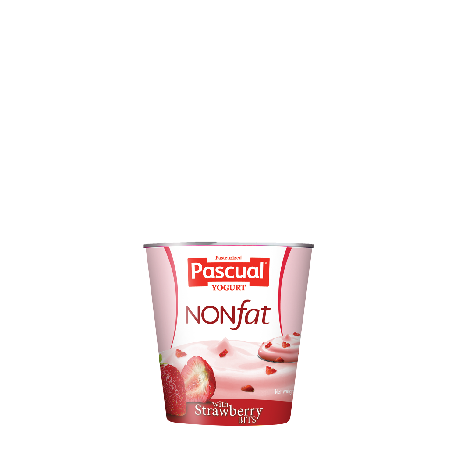 Pascual Non Fat Strawberry Yogurt 100g (24 cups x P33/cup)