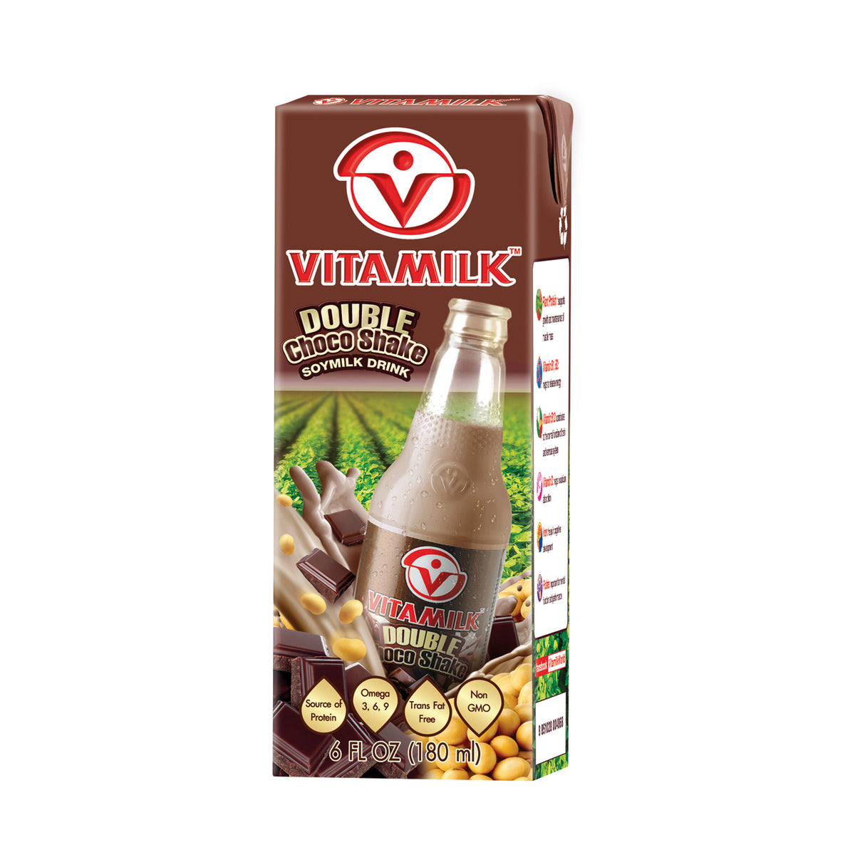 Vitamilk Double Choco Shake 180ml (48 packs x P23/pack)